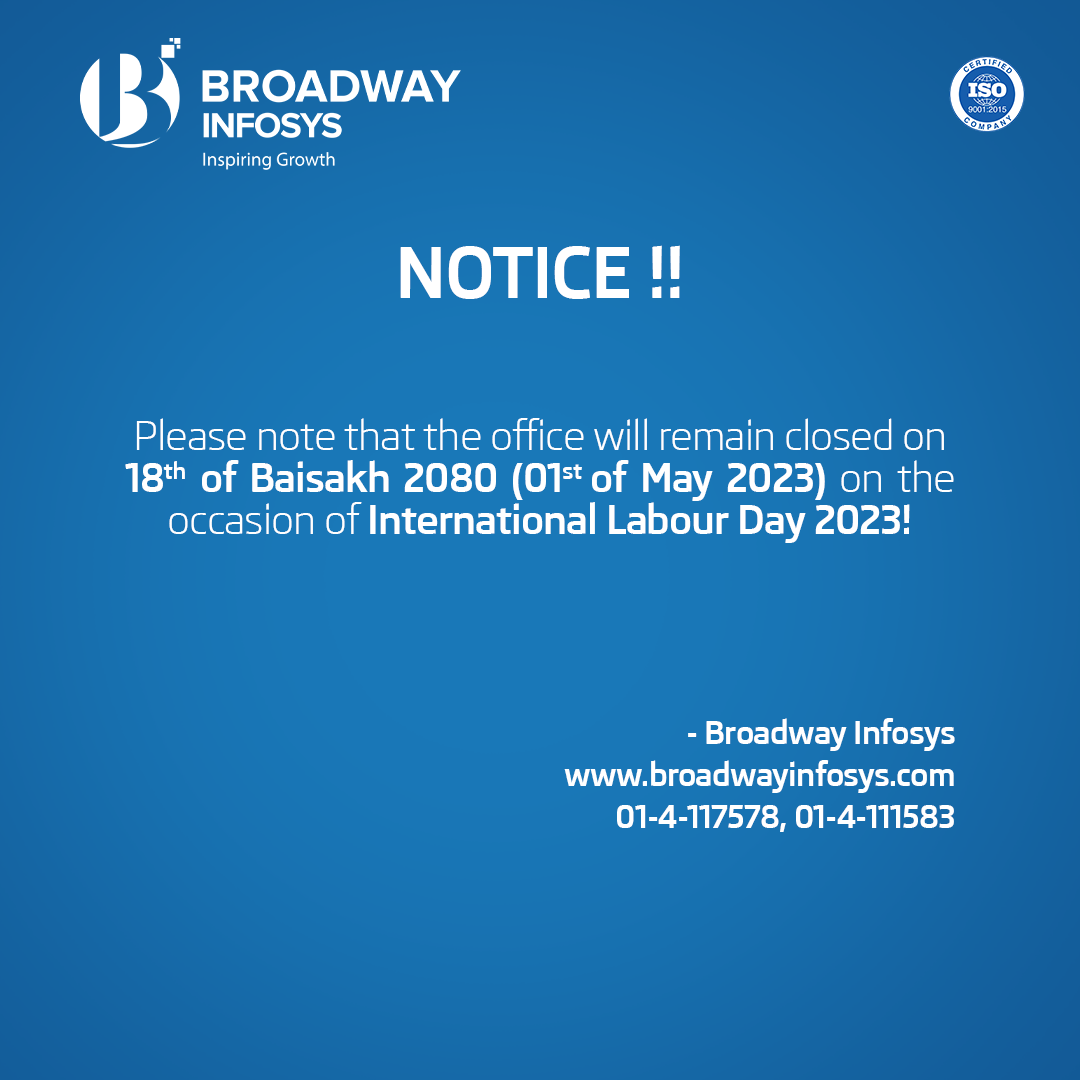Holiday Notice Regarding International Labour Day 2023